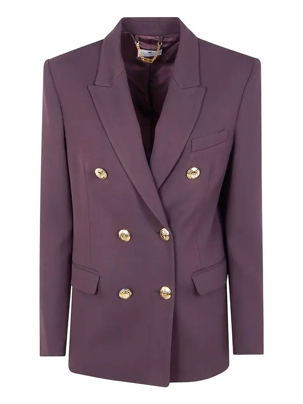 Elisabetta Franchi Tailored Jacket - Brown