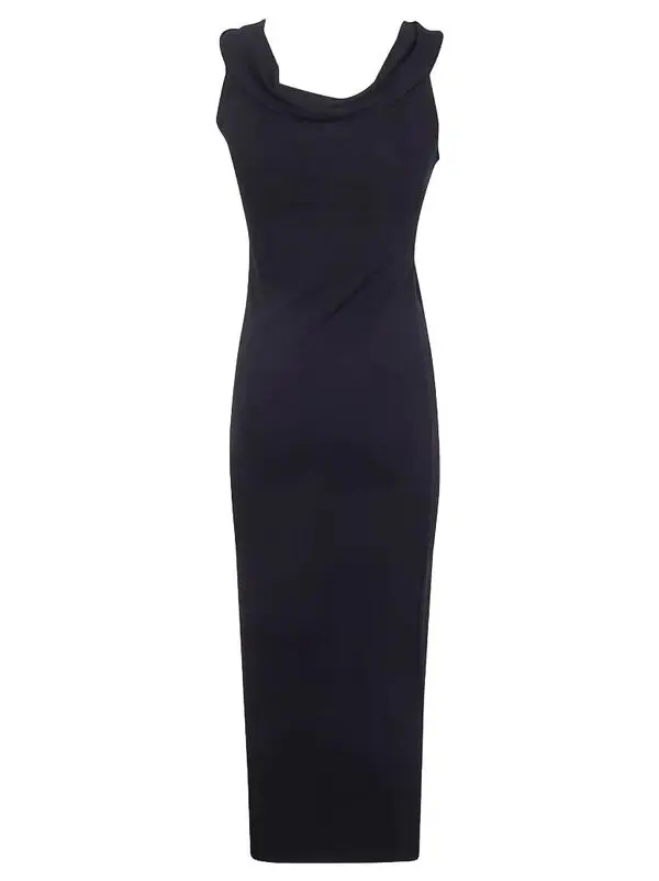 Emporio Armani Sleeveless Midi Dress - Black