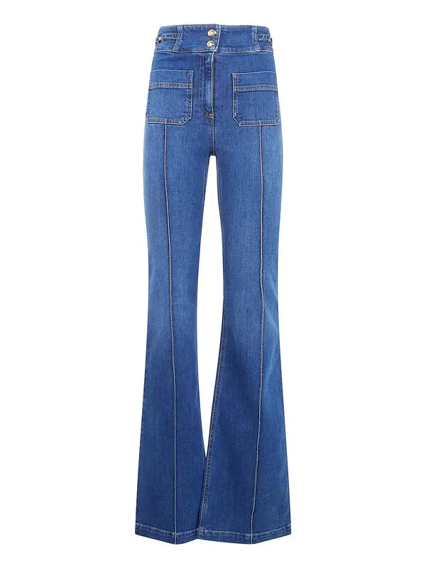 Elisabetta Franchi Flared Jeans - Blue