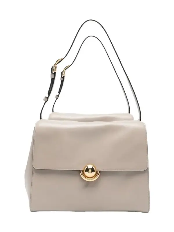 Furla Domus Calf Leather Medium Shoulder Bag 32 - Beige