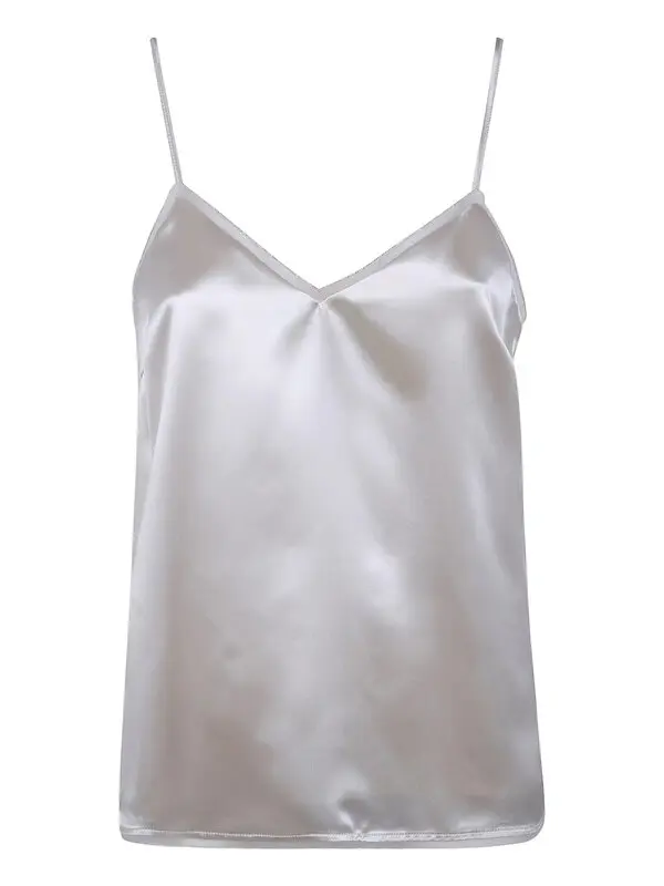 Fabiana Filippi Campagna Metallic Top - White