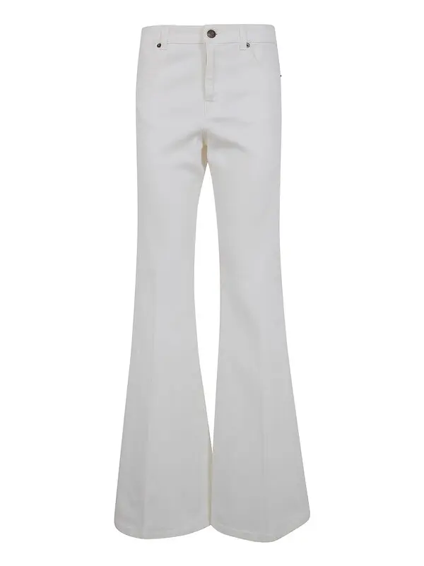 TWINSET Flared Jeans - White