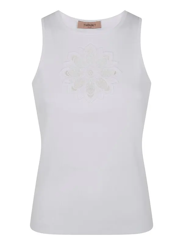 TWINSET Tank Top - White