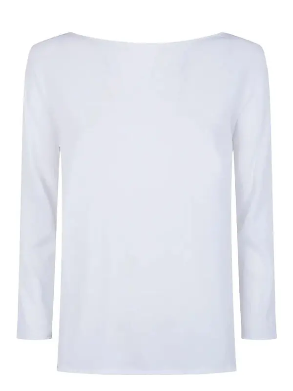 Liviana Conti Keyyie Boat Neck Sweater - White