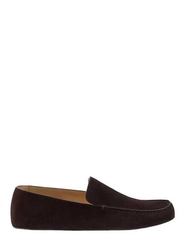 THE ROW Suede Loafers - Brown