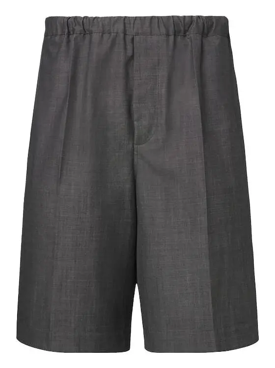 Plan C Wool Shorts - Grey