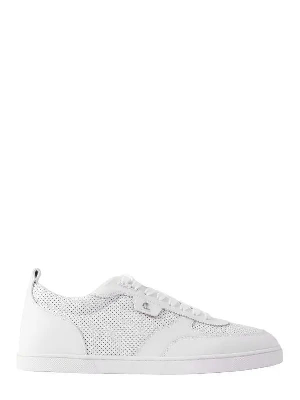 CHRISTIAN LOUBOUTIN Tutti Rui Perforated Leather Sneakers - White