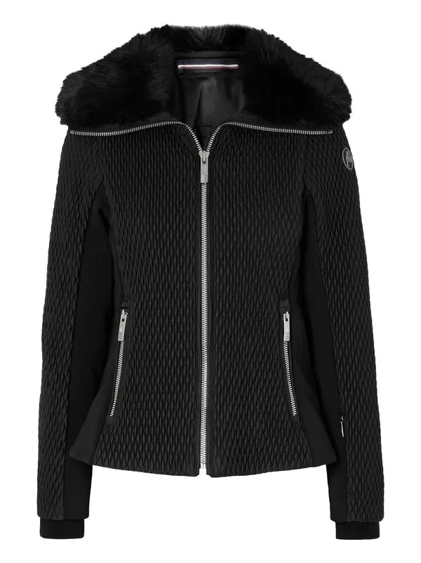 Fusalp Montana Plush-trimmed Padded Ski Jacket - Black