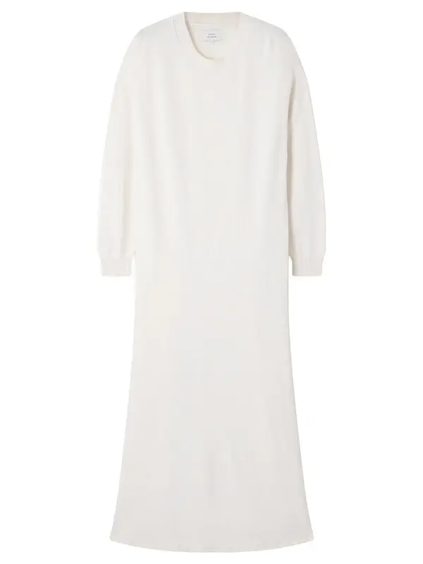 Loulou De Saison Lucy Silk And Linen-blend Maxi Dress - Ivory