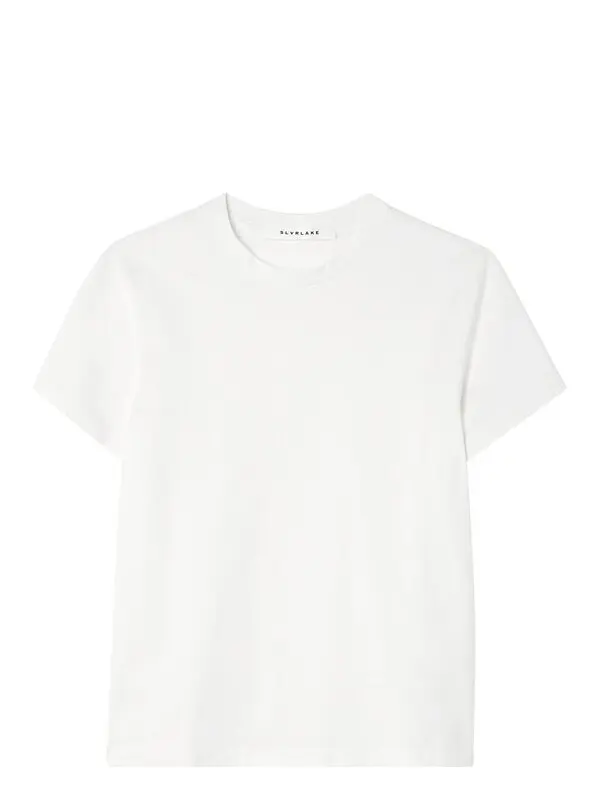 SLVRLAKE Stretch Supima Cotton-jersey T-shirt - White