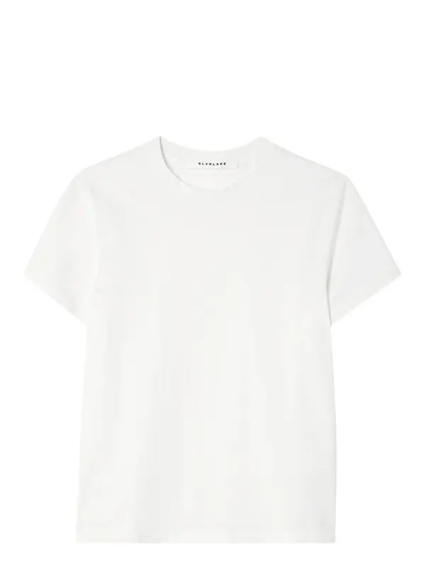SLVRLAKE Stretch Supima Cotton-jersey T-shirt - White