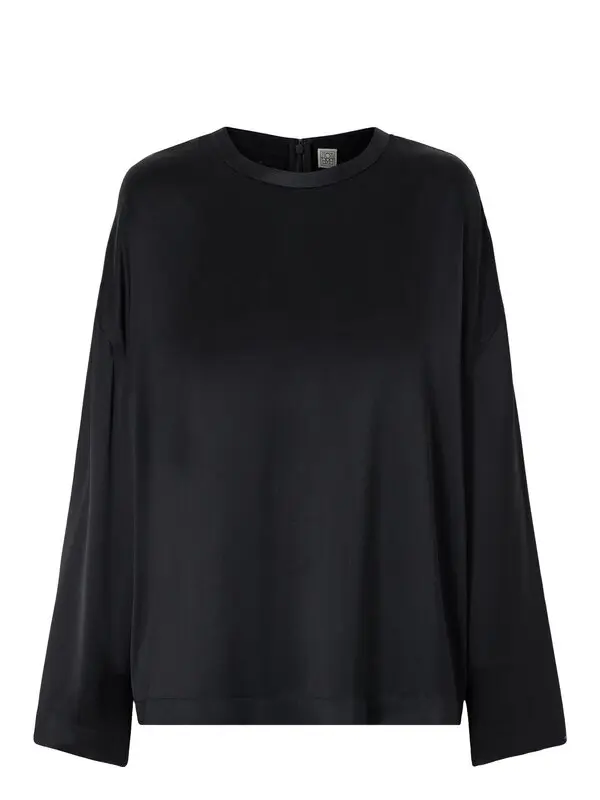 TOTEME Satin Top - Black