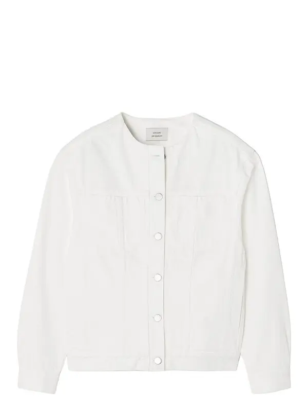 Loulou De Saison Rima Denim Jacket - Ivory
