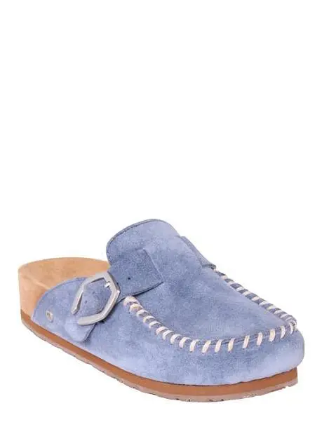 Minnetonka Buckle Clog - Vintage Blue