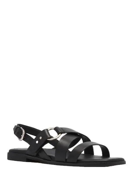 FRANKIE4 Leather Slingback Sandal - Black