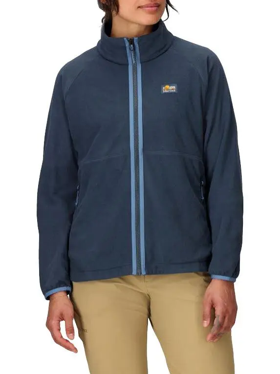 MARMOT Upward Front Zip Fleece Jacket - Thunderhead