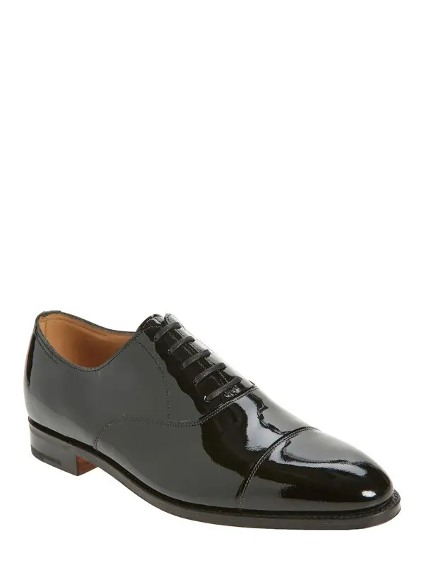 John Lobb City Ii Cap Toe Oxford - Black