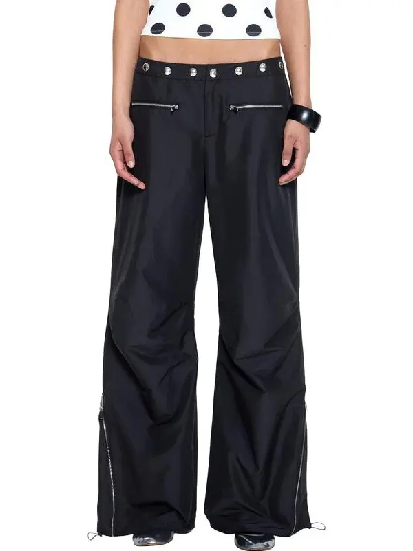 JADED LONDON Minimal Cargo Trousers - Black