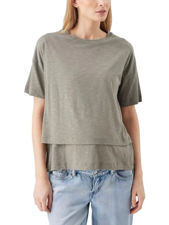 RIPE MATERNITY Claud Nursing Tee - Moss