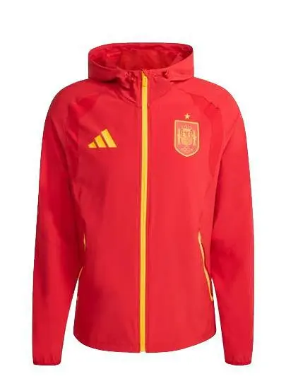 Adidas Spain National Team Fifa X World Cup 2026 Full-zip Travel Windbreaker Jacket - Red