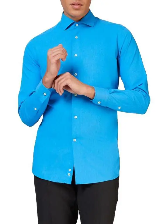 Opposuits Steel Button-up Shirt - Blue