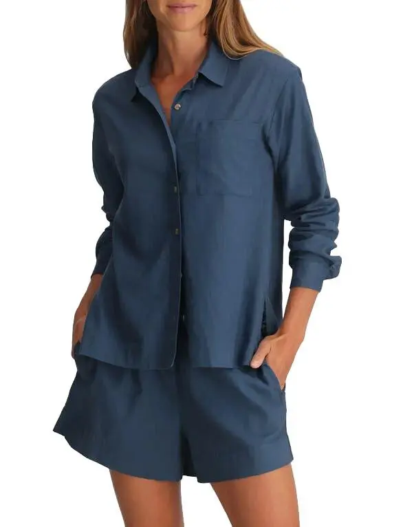 FREE FLY Sullivan Button-up Shirt - Pacific Blue