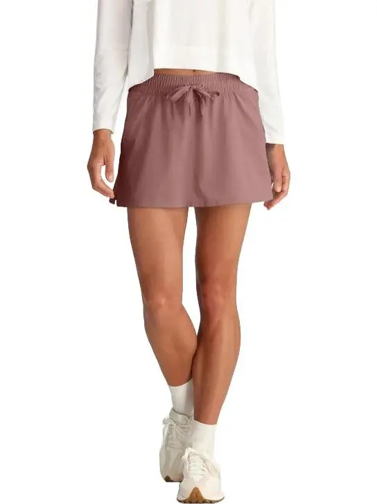 FREE FLY Driftlight Drawstring Mini Skirt - Fig