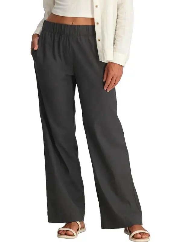 FREE FLY Sullivan Wide Leg Pants - Anthracite