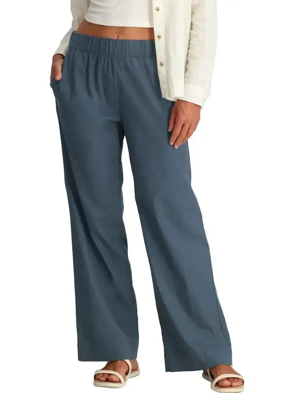 FREE FLY Sullivan Wide Leg Pants - Pacific Blue