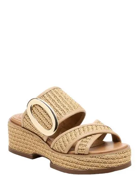 KELSI DAGGER BROOKLYN Nina Platform Slide Sandal - Natural