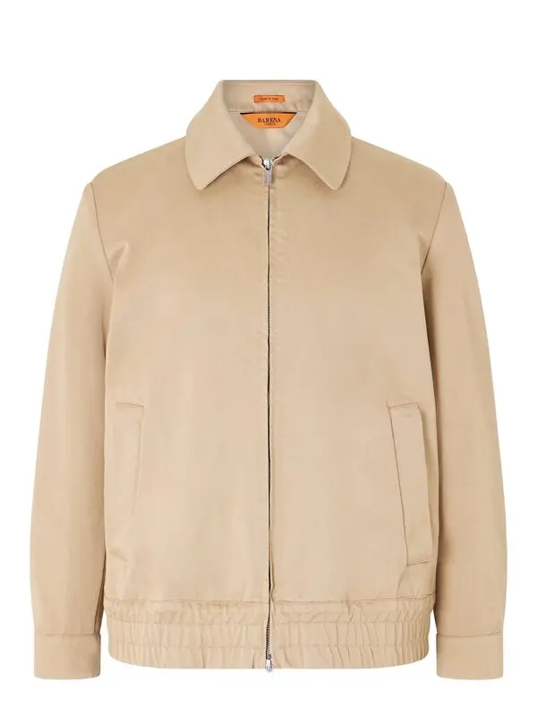 Barena Venezia Cotton-gabardine Blouson Jacket - Beige