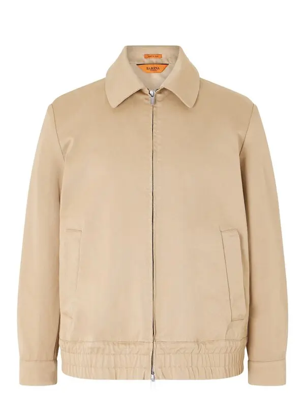 Barena Venezia Cotton-gabardine Blouson Jacket - Neutrals