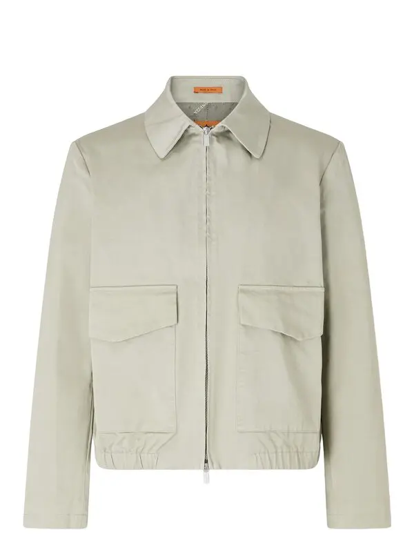Barena Venezia Cotton-gabardine Blouson Jacket - Green