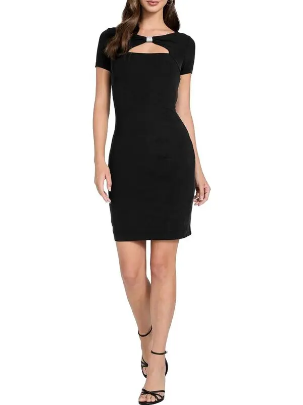 Guess Milena Cutout Mini Dress - Black