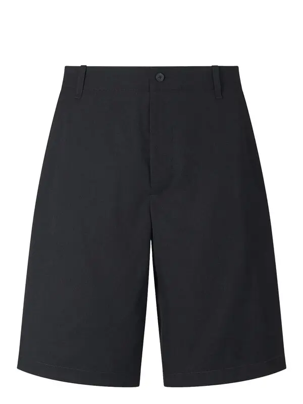 Jacquemus Straight-leg Wool-twill Shorts - Black