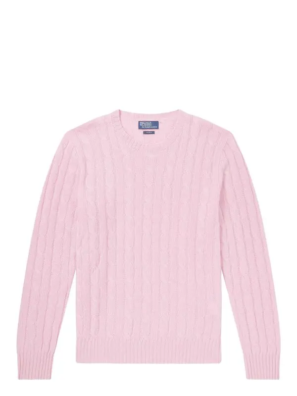 Polo Ralph Lauren Cable-knit Cashmere Sweater - Pink