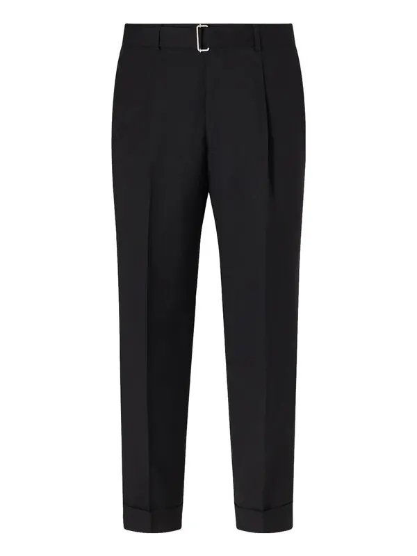 Officine Générale Hugo Straight-leg Virgin Wool Suit Trousers - Black