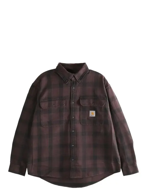 Carhartt Work In Progress Checked Cotton Short Shirt - Red