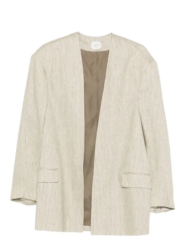 ALYSI Oversized Blazer Jacket - Beige