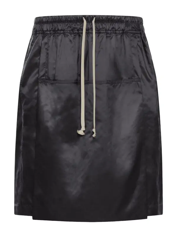 MONCLER + RICK OWENS Nylon Midi Skirt - Black
