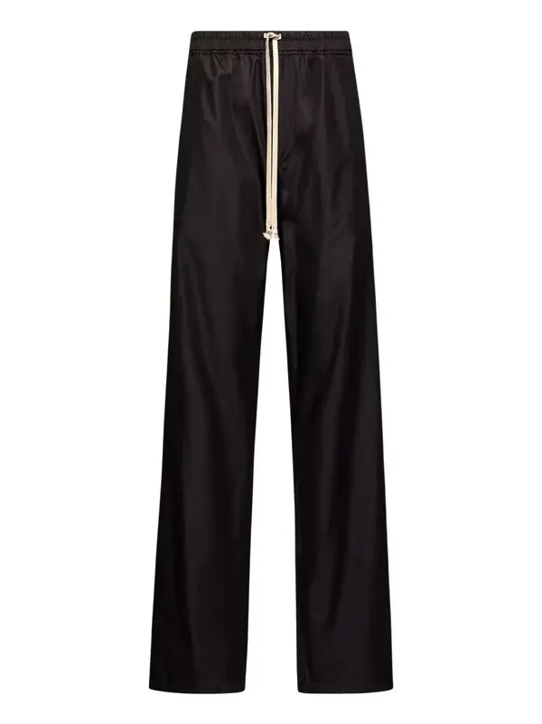 MONCLER + RICK OWENS Straight Leg Taffeta Trousers - Black