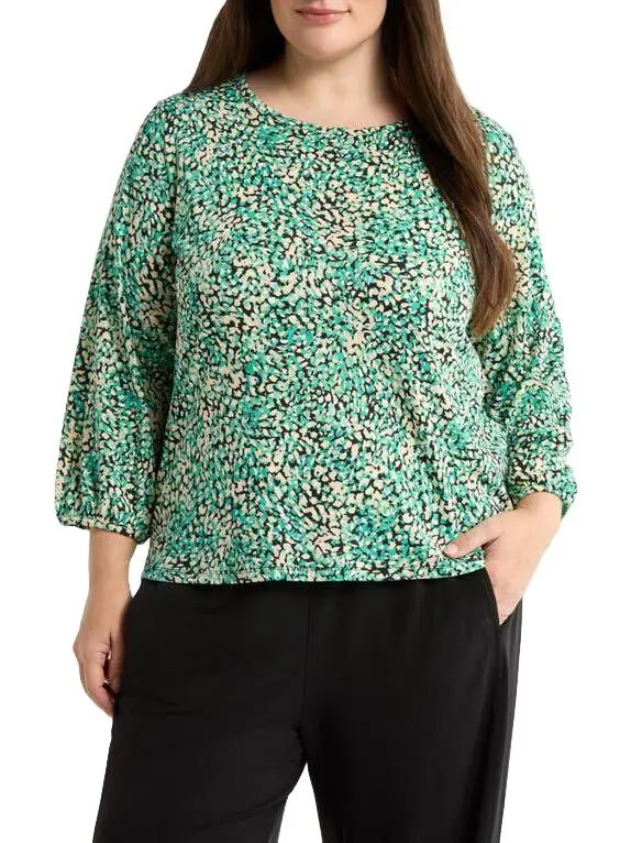 Jones New York Print Top - Kelly Multi