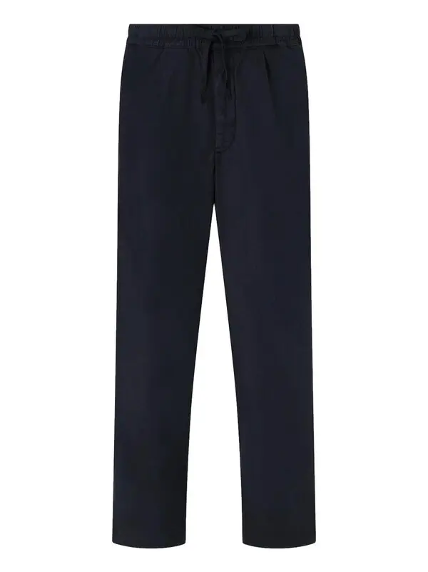 Officine Générale Peterson Tapered Pleated Drawstring Trousers - Black