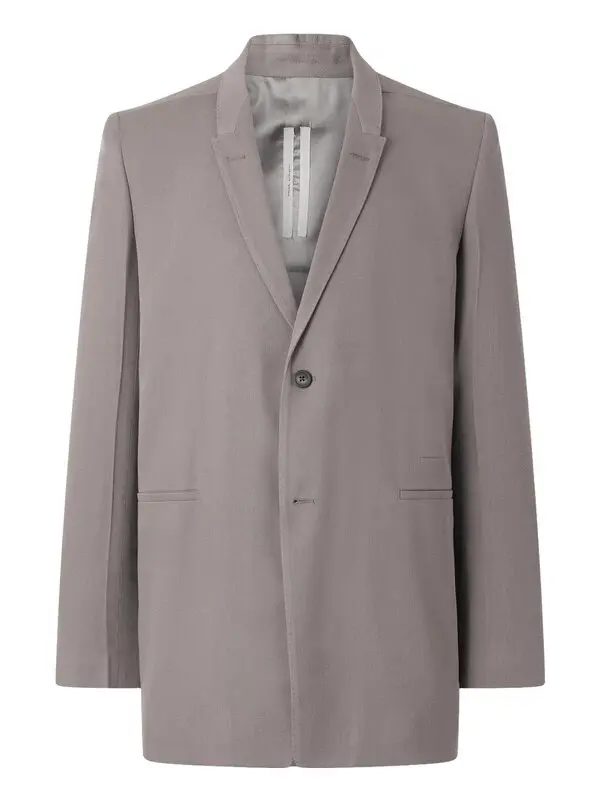 Rick Owens Wool Blazer - Gray