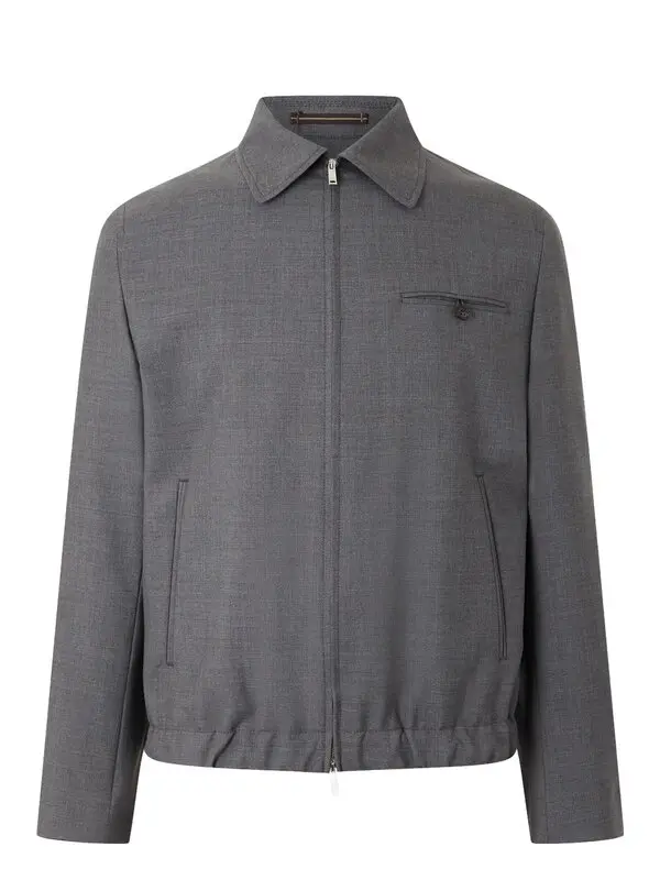 SLOWEAR Montedoro Wool Bomber Jacket - Gray