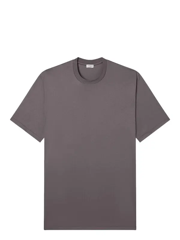 Zimmerli Cotton-jersey T-shirt - Brown