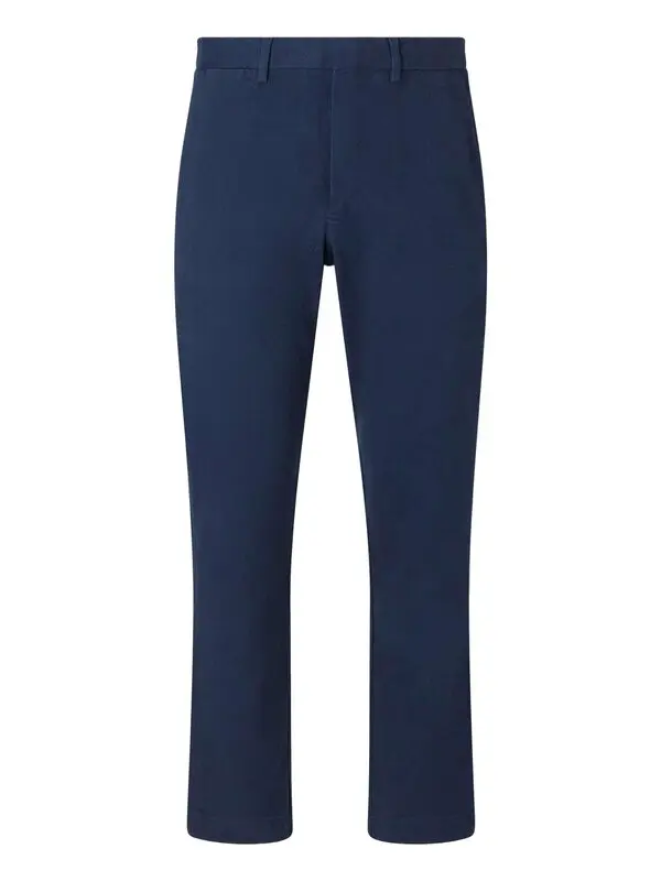Polo Ralph Lauren Straight-leg Cotton-blend Twill Trousers - Navy