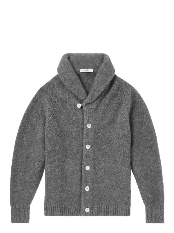 UMIT BENAN Montana Cashmere And Silk-blend Cardigan - Gray