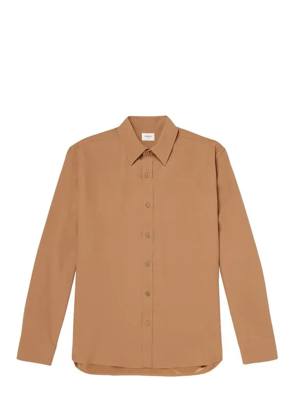 Saint Laurent Silk Shirt - Brown