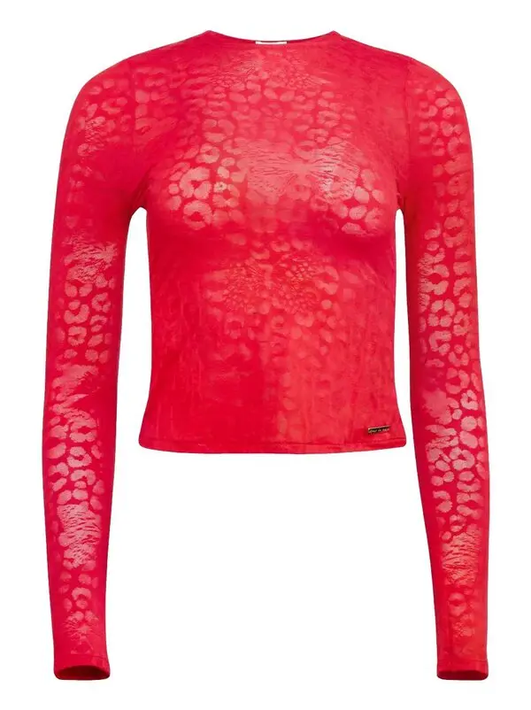 Fleur Du Mal Butter Long-sleeve Top - Red
